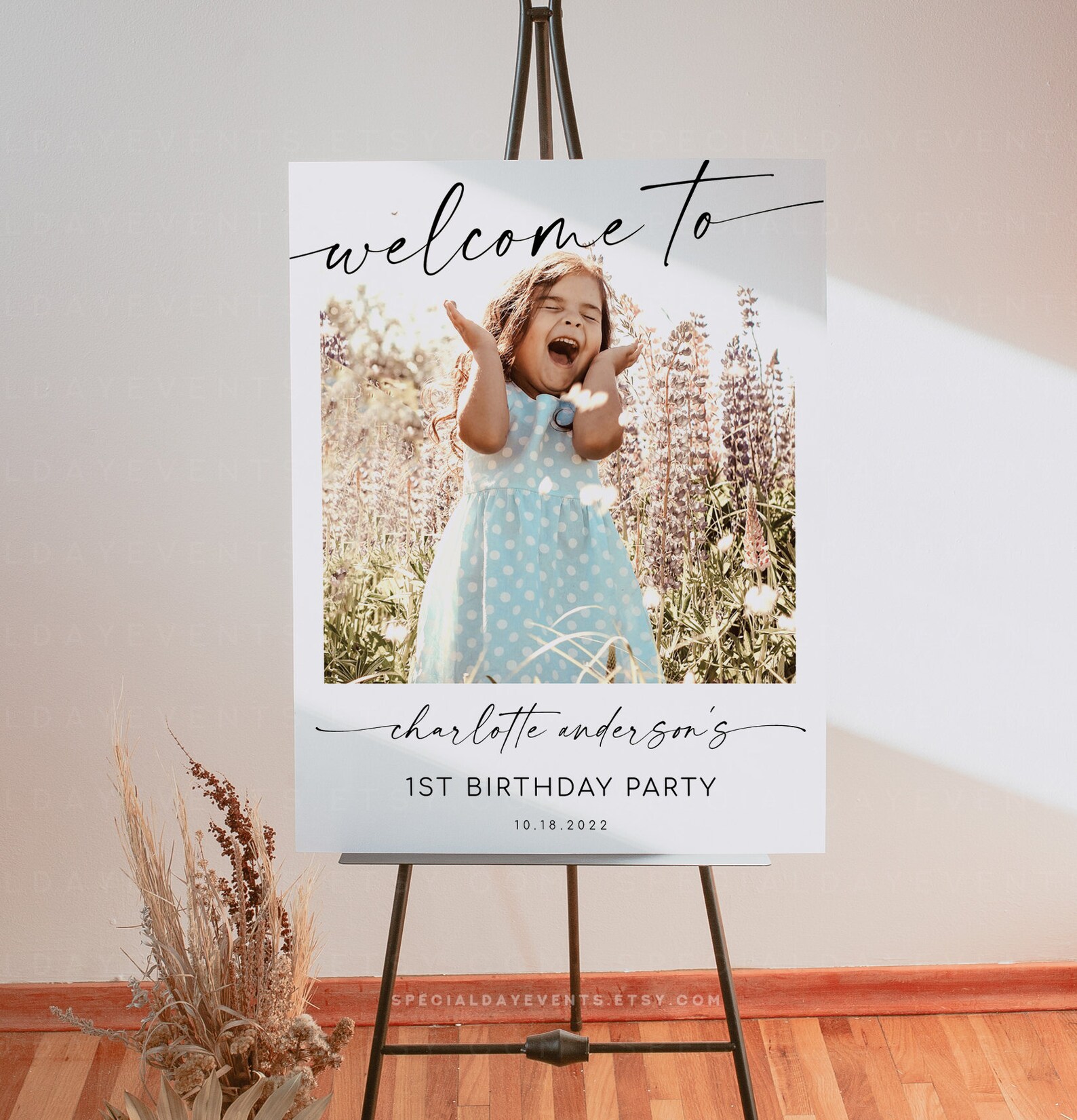 Birthday Party Welcome Sign Birthday Welcome Sign Photo - Etsy