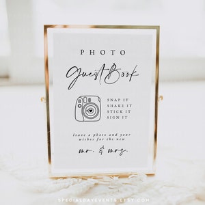 Photo Guestbook Sign, Photo Booth Sign, Photo Guest Book Sign ...