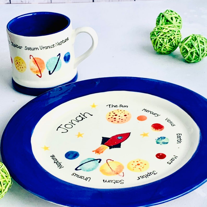 Personalised Space Bowl/ Plate - Etsy
