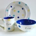 Personalised Spotty Dotty Dinner Set - Etsy