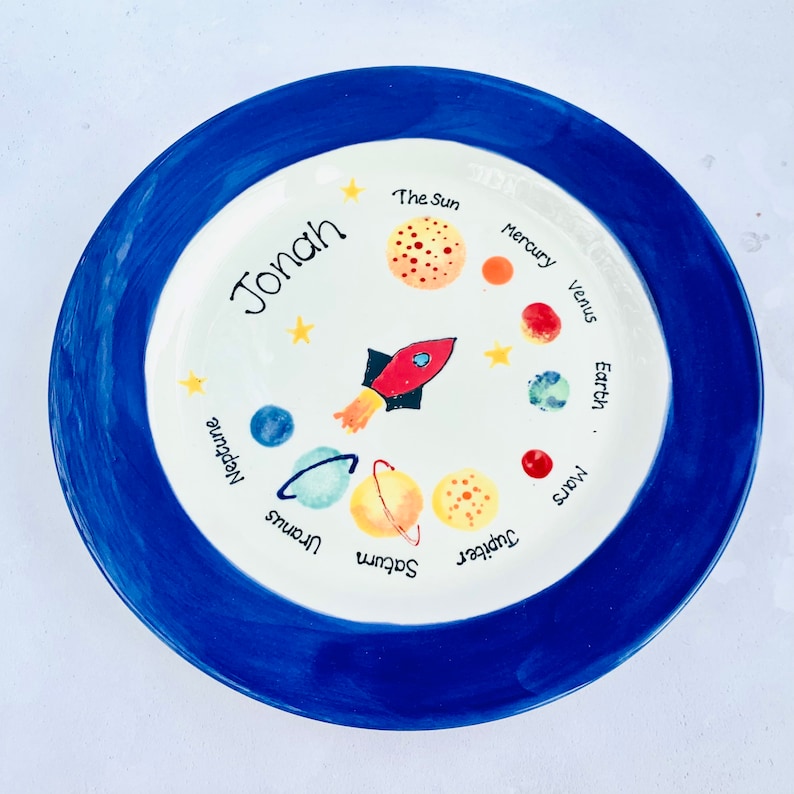 Personalised Space Bowl/ Plate - Etsy