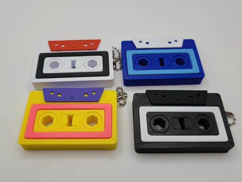 Retro Cassette or Floppy Disk Keychain Fidget Customizable - Etsy