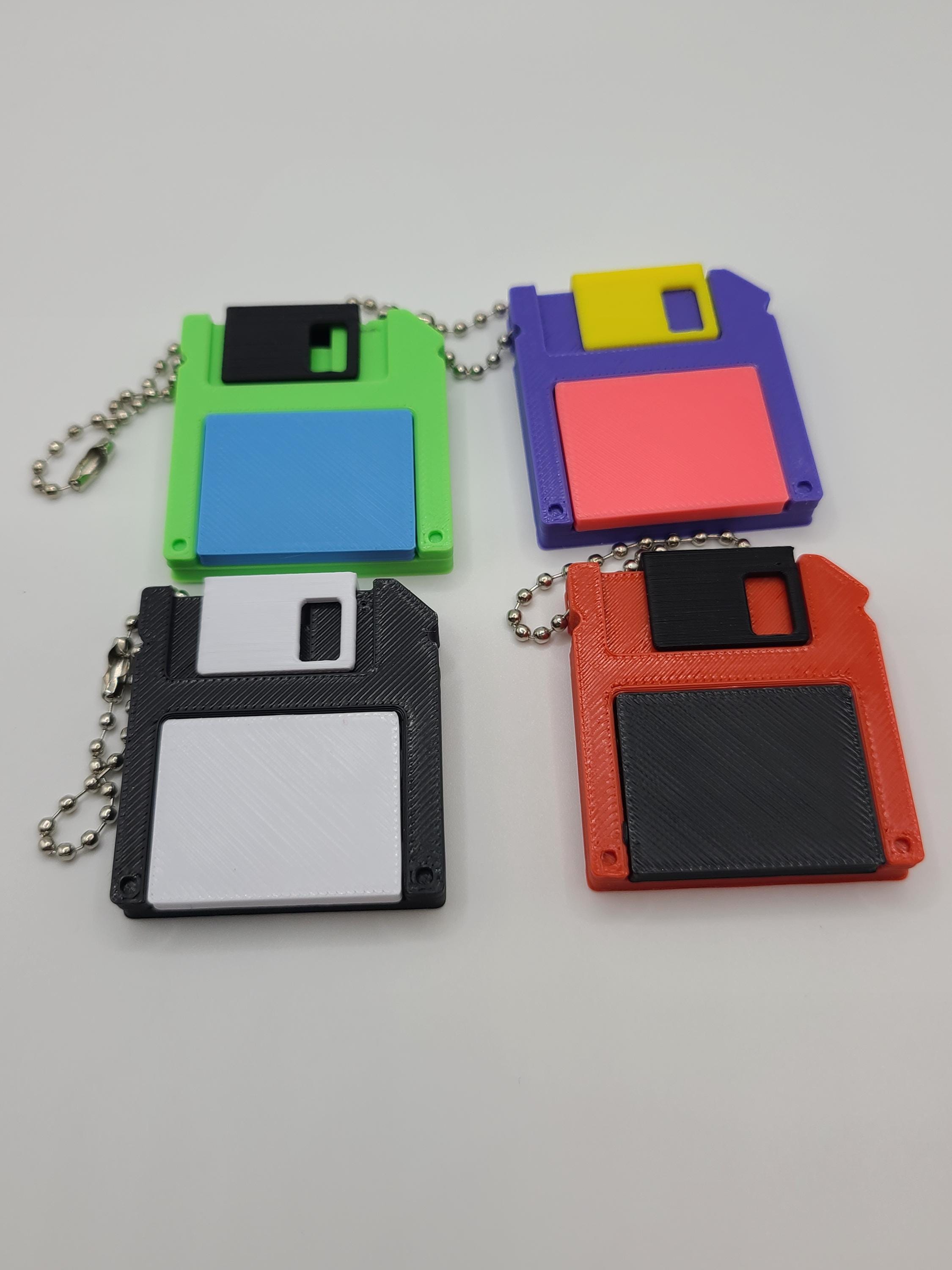 Retro Cassette or Floppy Disk Keychain Fidget Customizable - Etsy