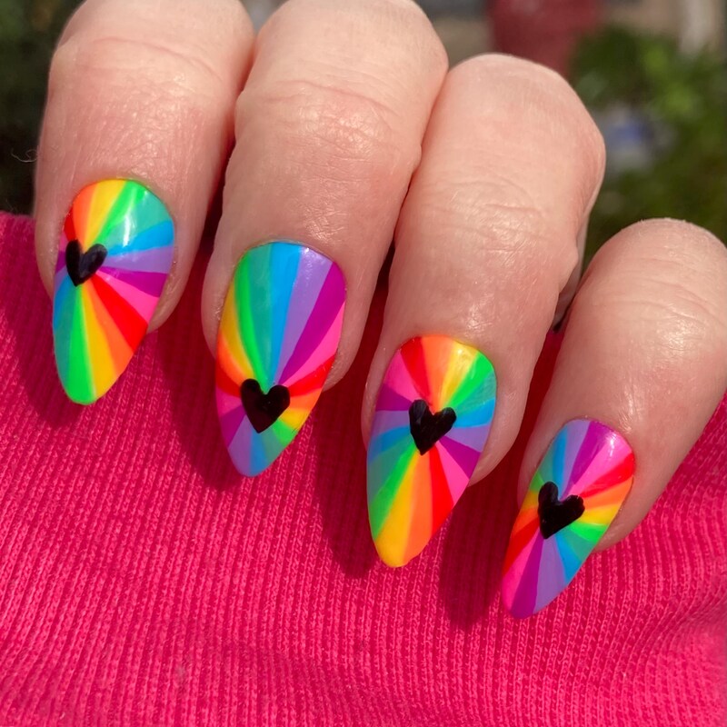 Hand Painted Nails - Etsy