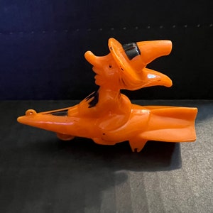 Vintage Halloween ROSBRO Witch on Rocket Candy Container 1950’s - Etsy