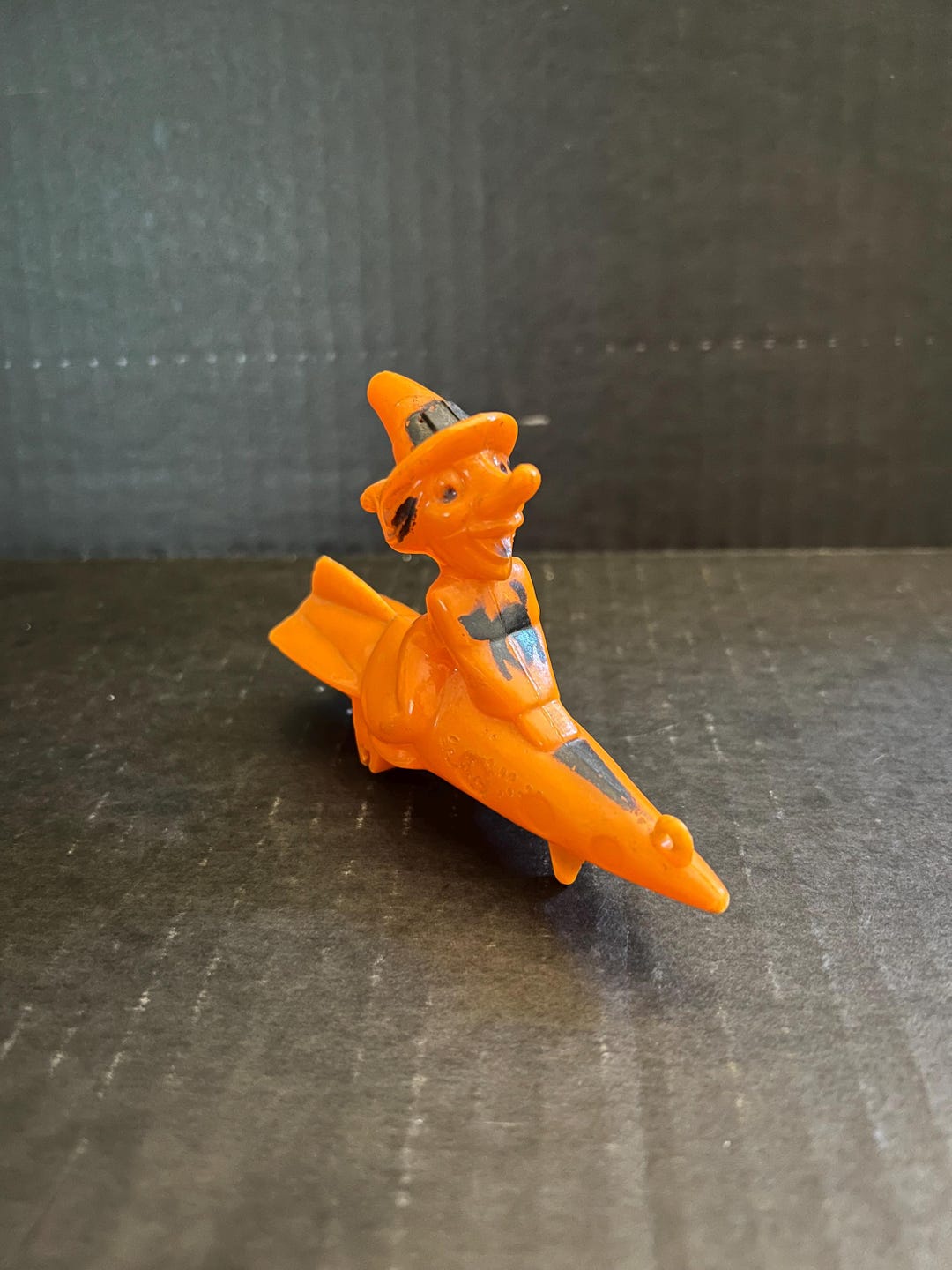 Vintage Halloween ROSBRO Witch on Rocket Candy Container 1950’s - Etsy