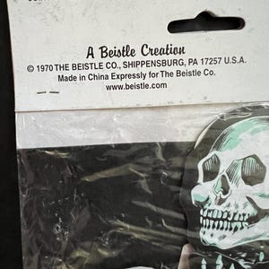 Vintage Halloween Beistle Jointed Skeleton 21” Die Cut Wall Hang ...