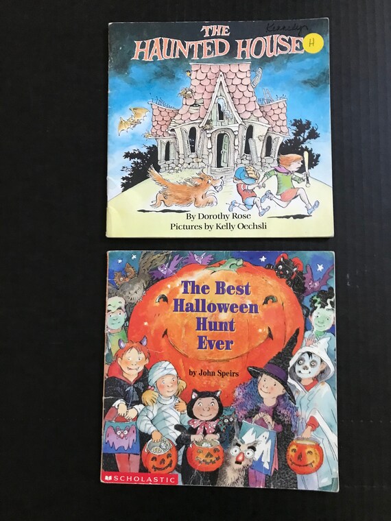 Vintage Halloween Kids Books the Haunted House and the Best - Etsy