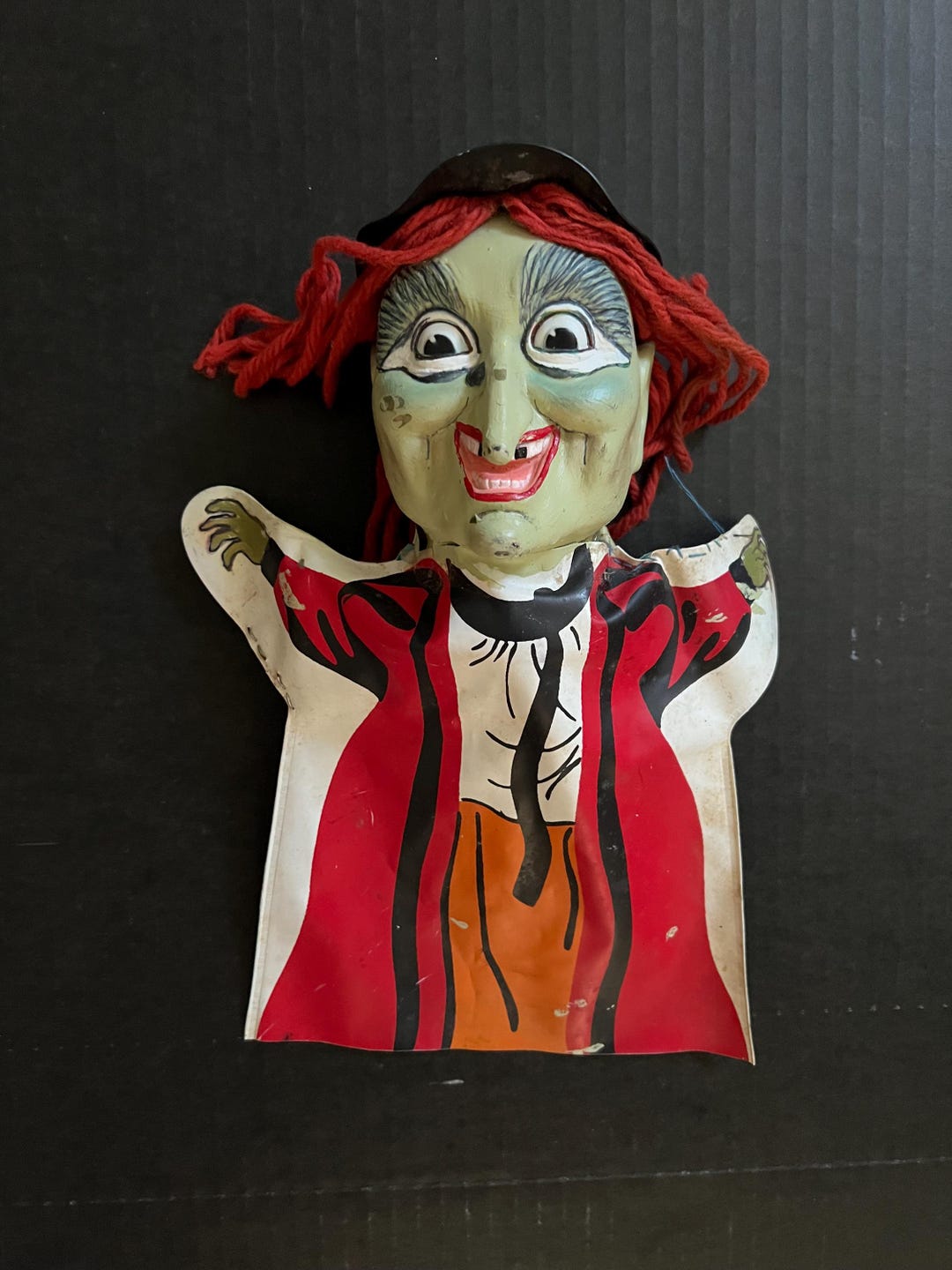 Vintage Halloween Witch Puppet Wilhelmina W. Witchie - Poo Hand Puppet ...