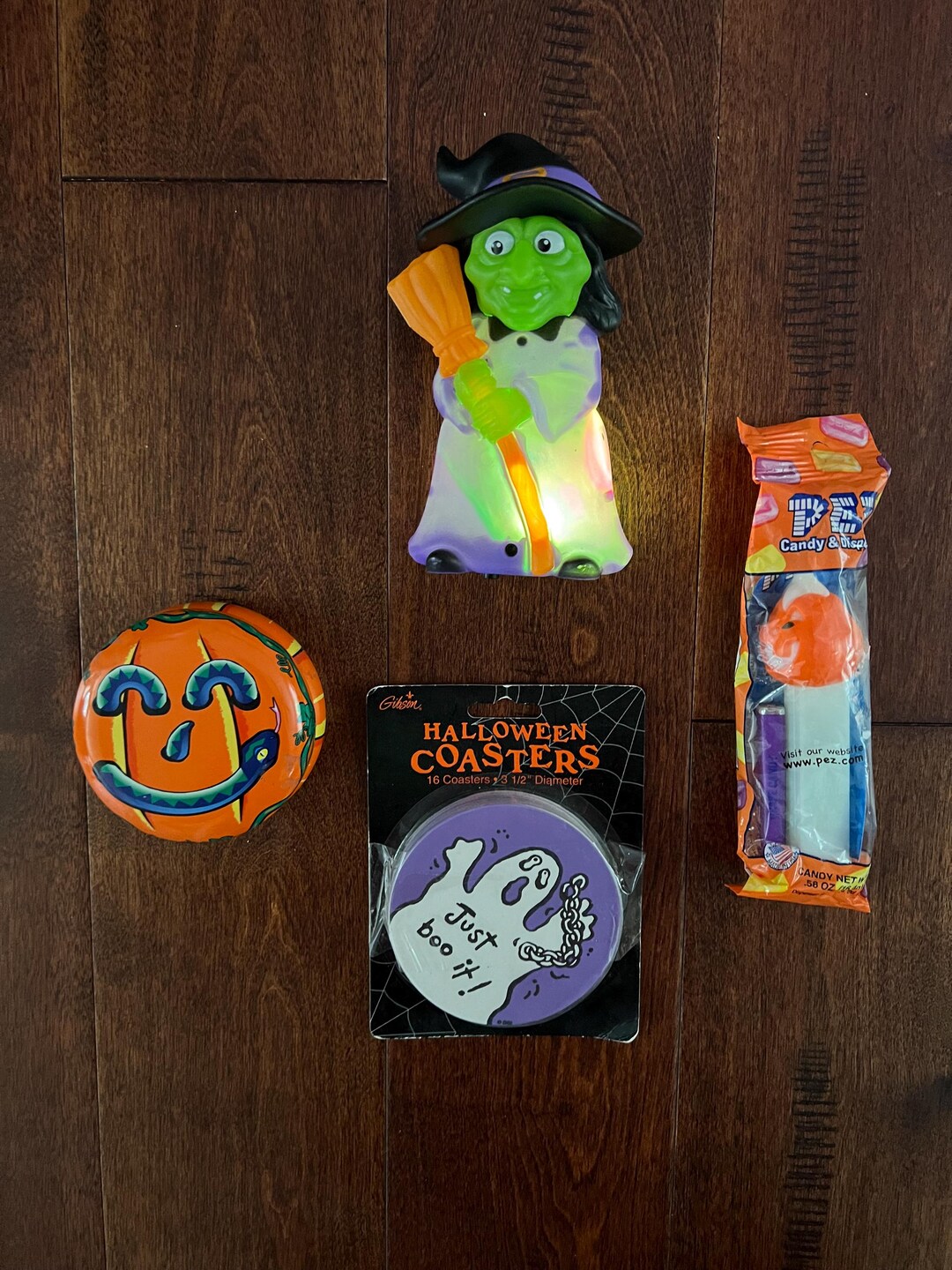 Vintage Halloween Candy Container Ghost Halloween Coasters Jack O ...