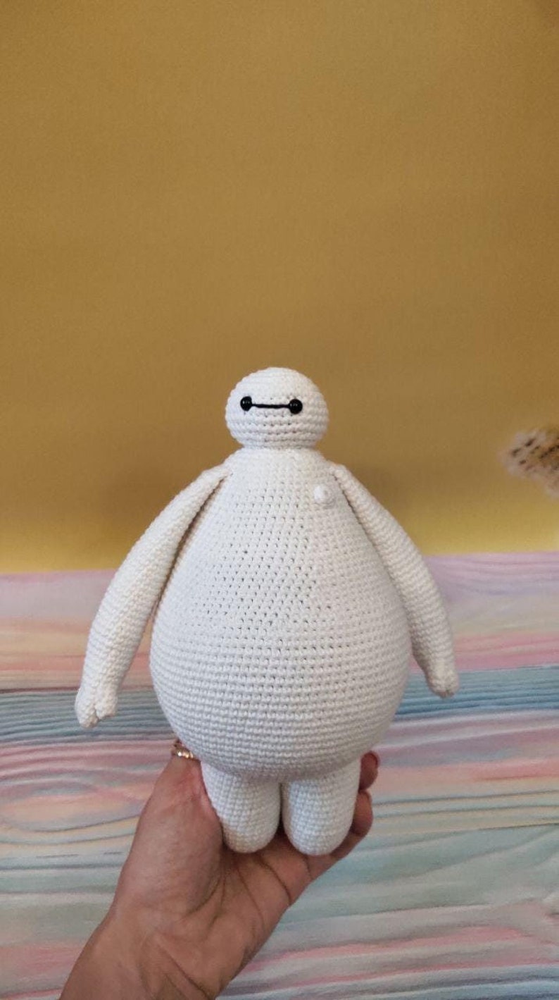 Baymax Crochet From Big Hero 6, Crochet Doctor Robot, Amigurumi Baymax ...