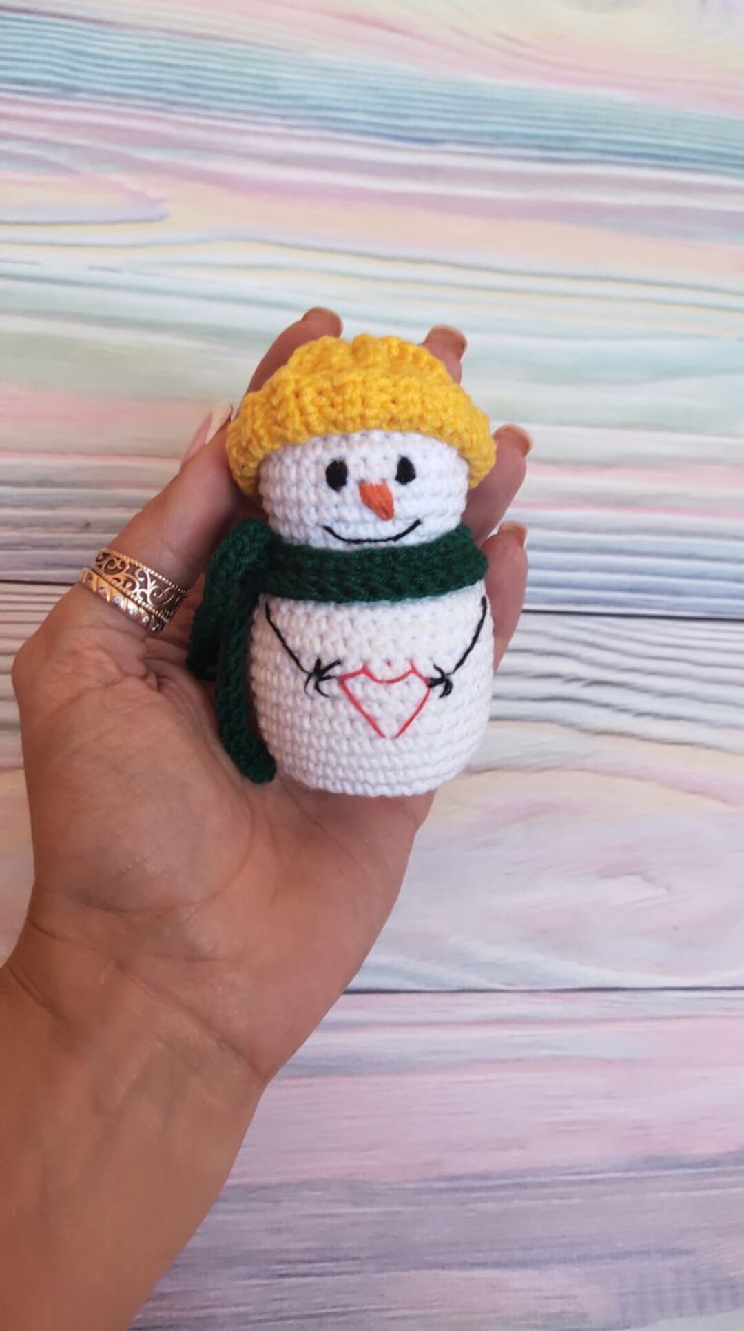 Little Snowman Crochet Pattern, Christmas Amigurumi Small Snowman, Easy ...