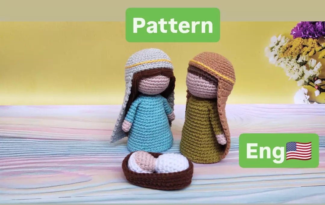 Christmas Nativity Scene Crochet Pattern, Easy Crochet Pattern ...