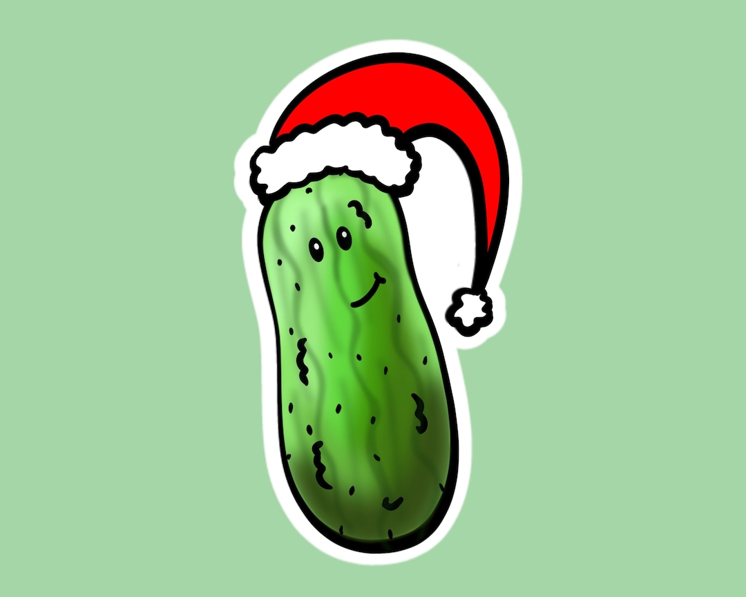 HIDE the CHRISTMAS PICKLE Seasonal Winter Holiday Santa Hat Funny Gag ...