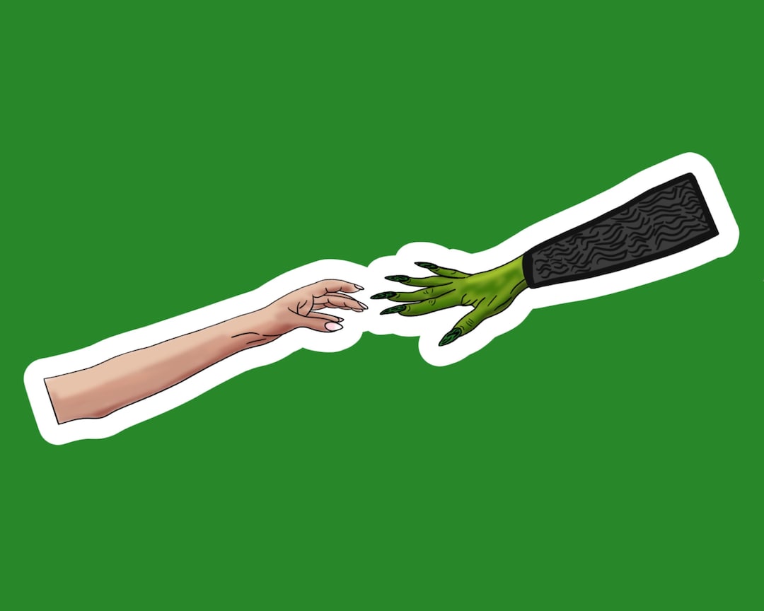 WICKED Inspired ELPHABA and GLINDA Hands Reaching Friendship Loathin ...