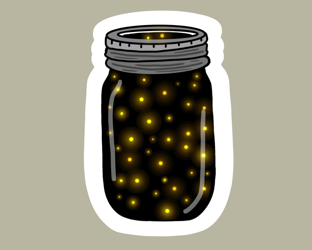 JAR OF FIREFLIES Lightning Bug Mason Jar Bright Fun Summer - Etsy