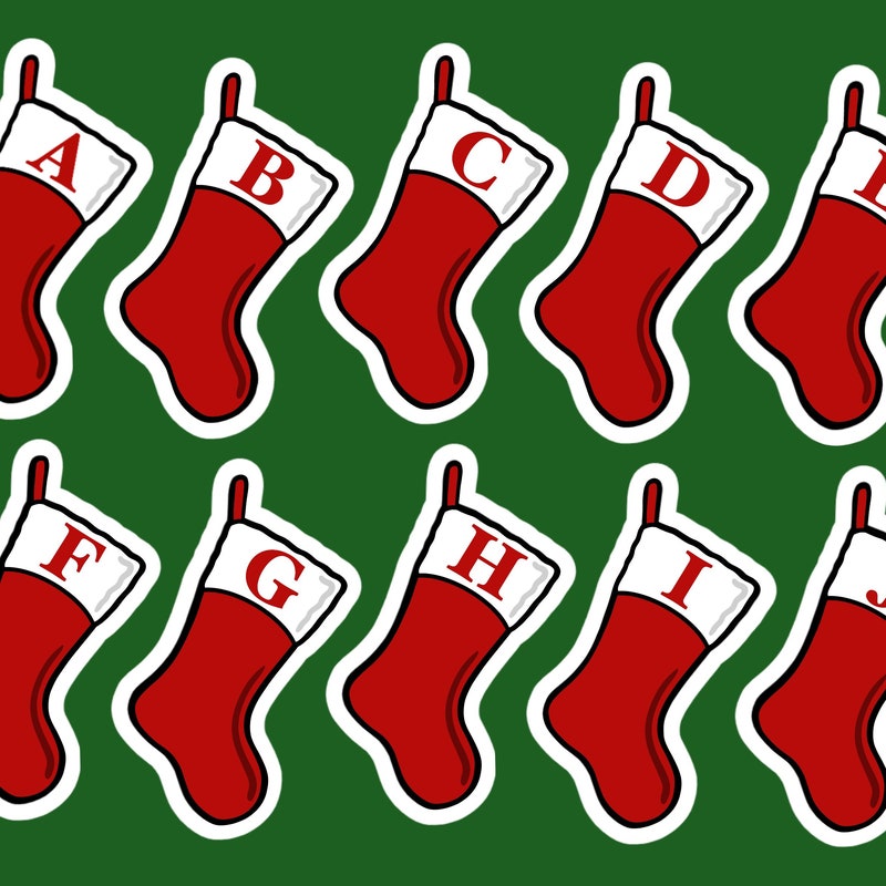 Stocking Initial - Etsy