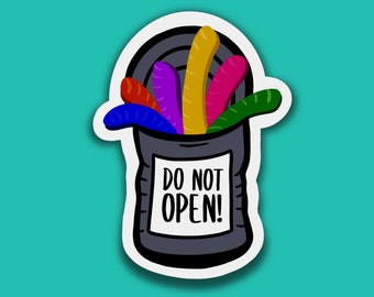 Do Not Open Sticker - Etsy