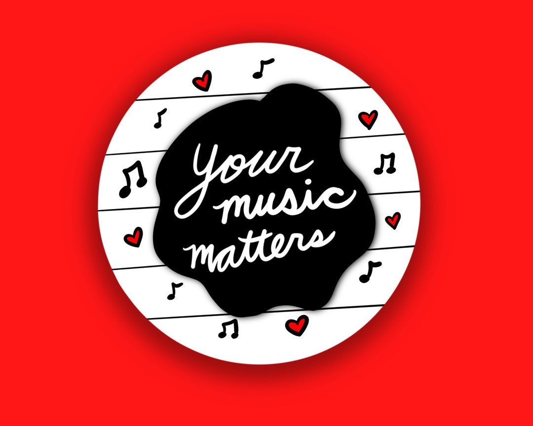 Your Music Matters Sticker: Music Notes, Teacher Gift - Etsy