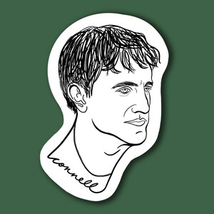 CONNELL NORMAL PEOPLE Sketch Sticker Weatherproof Laptop Sticker - Etsy