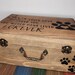 Paw Print Memory Box / Urn / Fur Baby Memory Box - Etsy