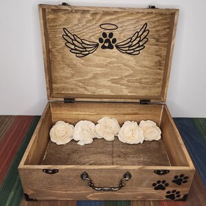 Paw Print Memory Box / Urn / Fur Baby Memory Box - Etsy