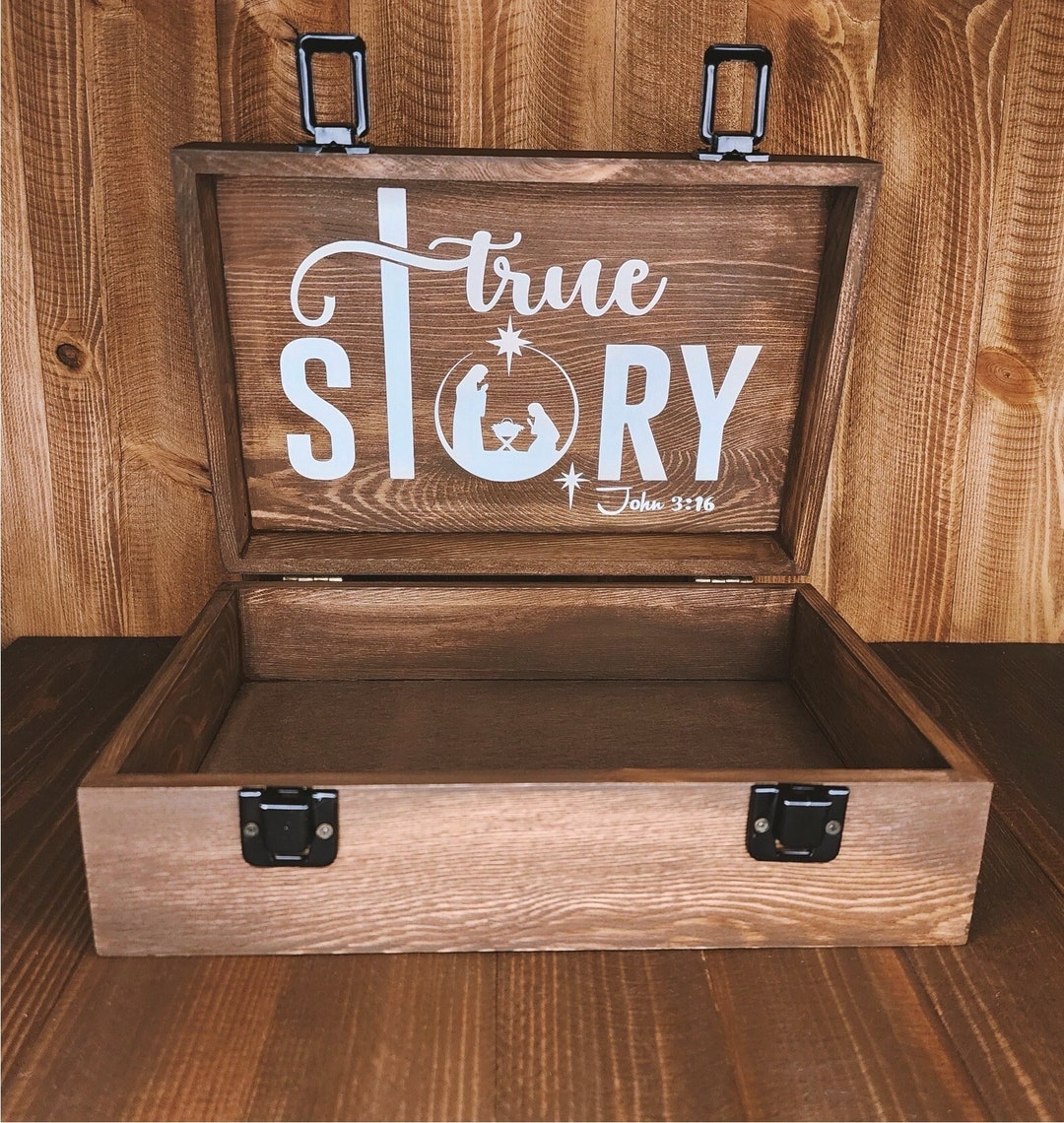 True Story Memory Box / Stash Box / Keepsake Box / Beveled Box - Etsy