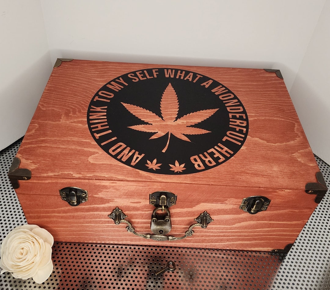 CBD/THC Medical Stash Box / Urns W/ Latch, Lock & Key - Etsy