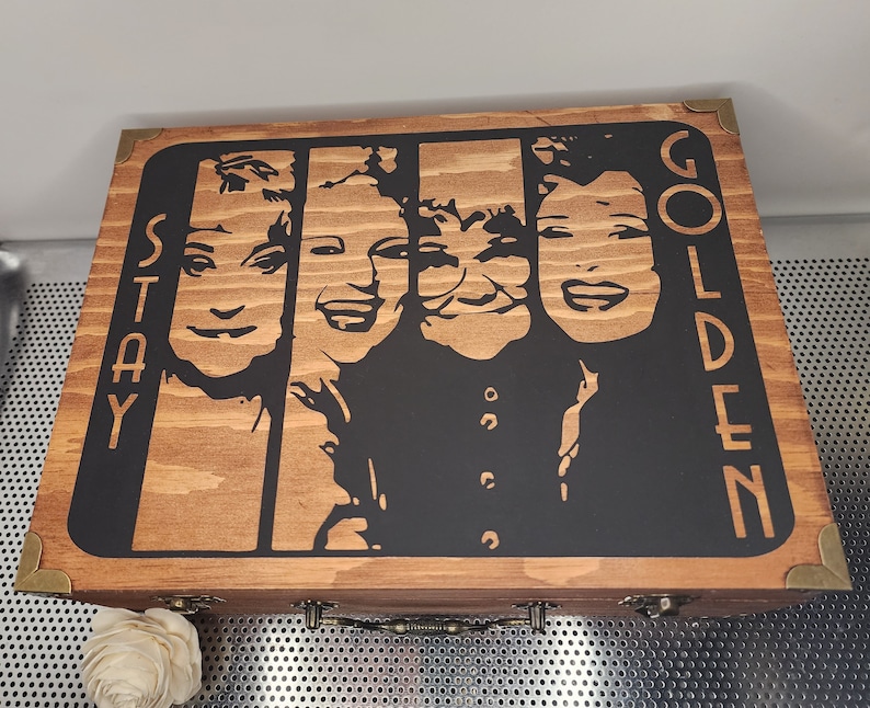 Golden Girls Memory Box – Stay Golden Keepsake Box, Memorial Urn ...