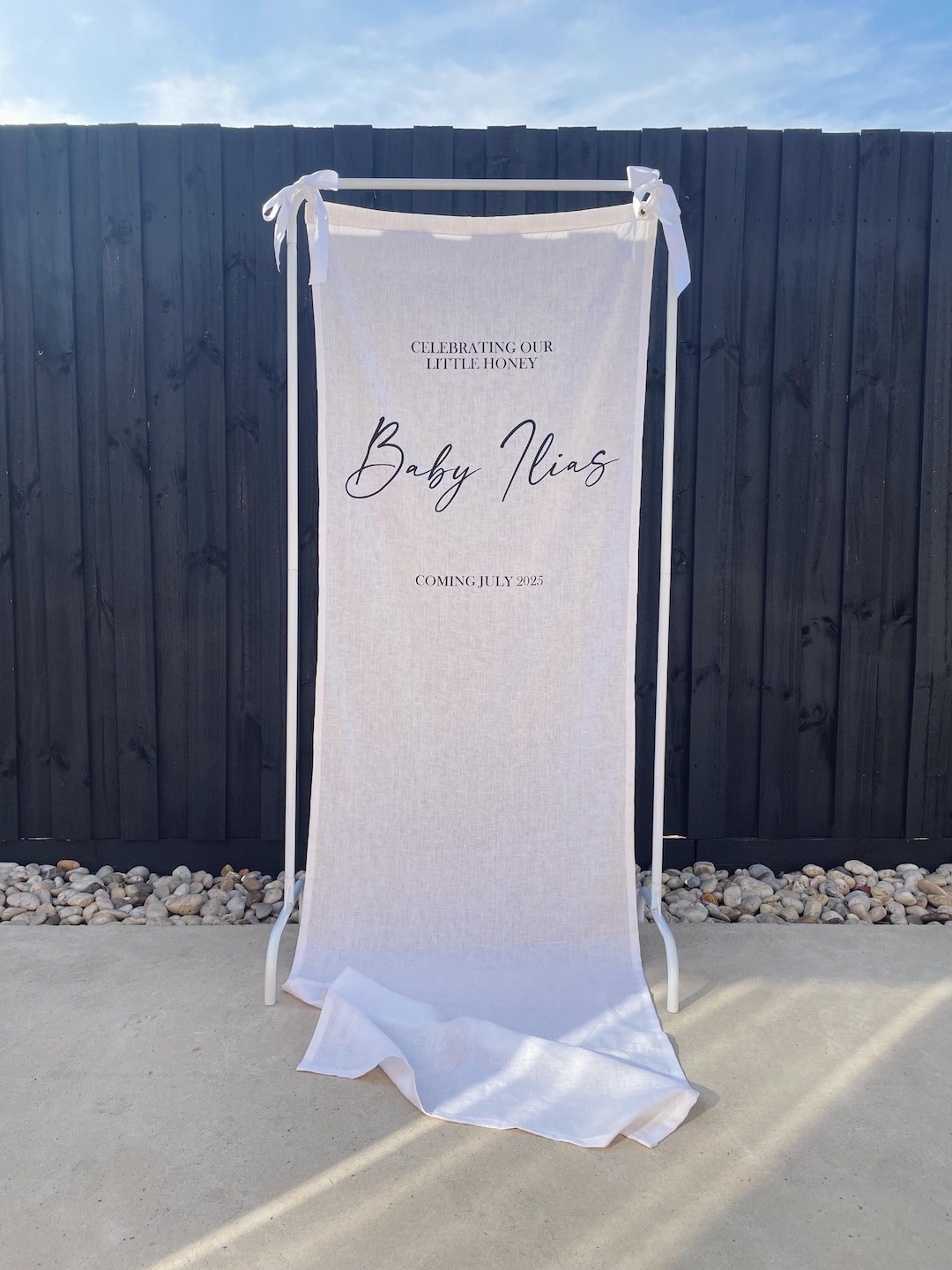 Fabric Event Sign | Linen Sign | Personalised Fabric Banner | Create ...