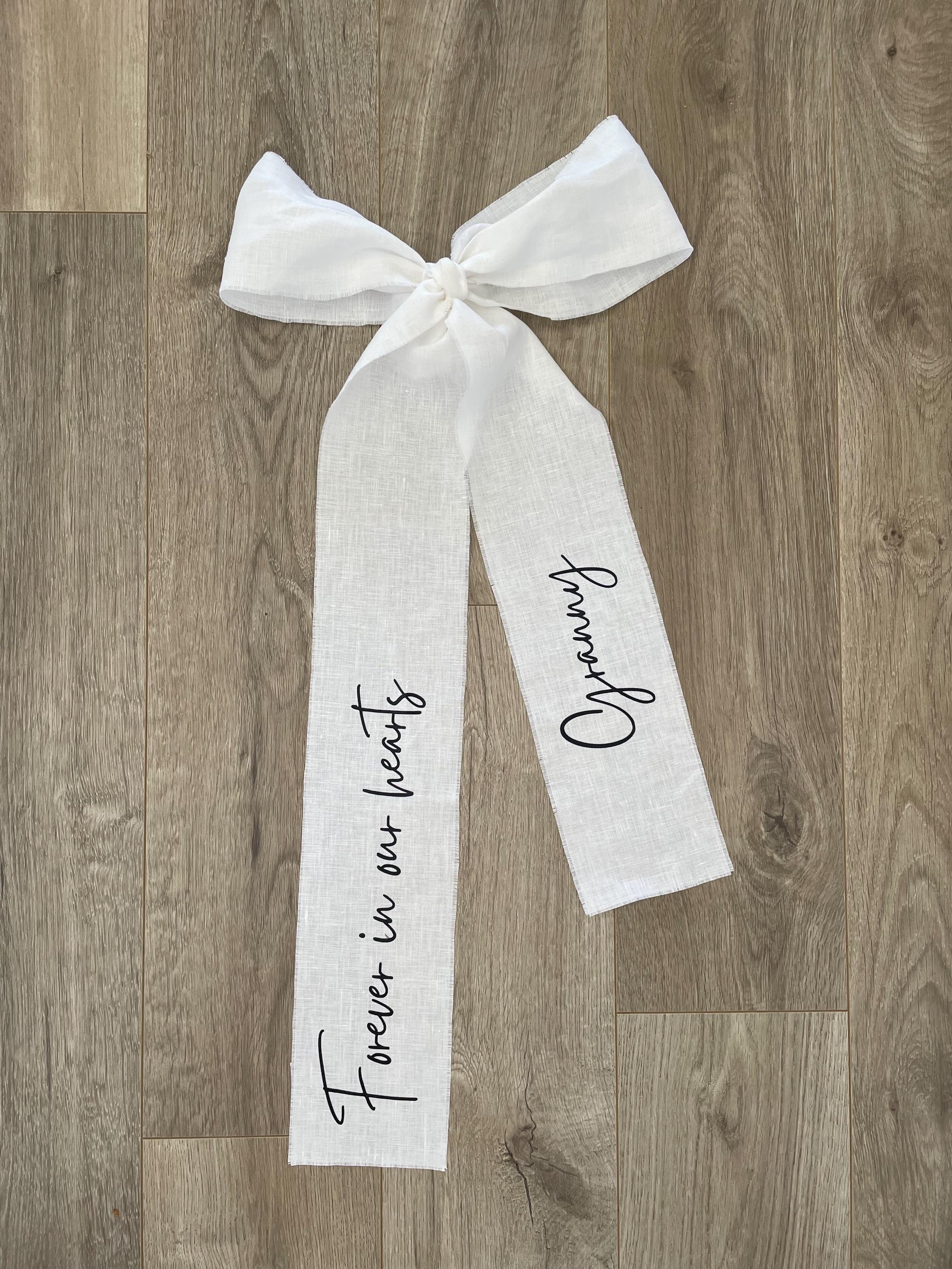 Reserved in Loving Memory Linen Sign | Memorial Seating Banner ...