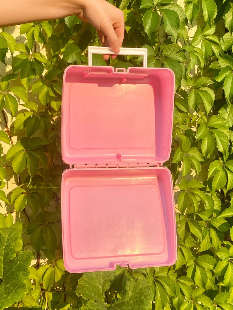 1980s Vintage Strawberry Girl Pink Plastic Lunchbox, Vintage Thermos ...