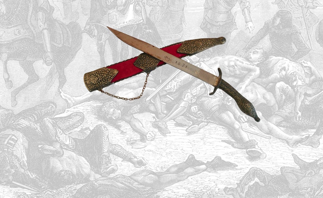 Greek Dagger / Knife Sword Replica in Memory of 1821 Revolution ...