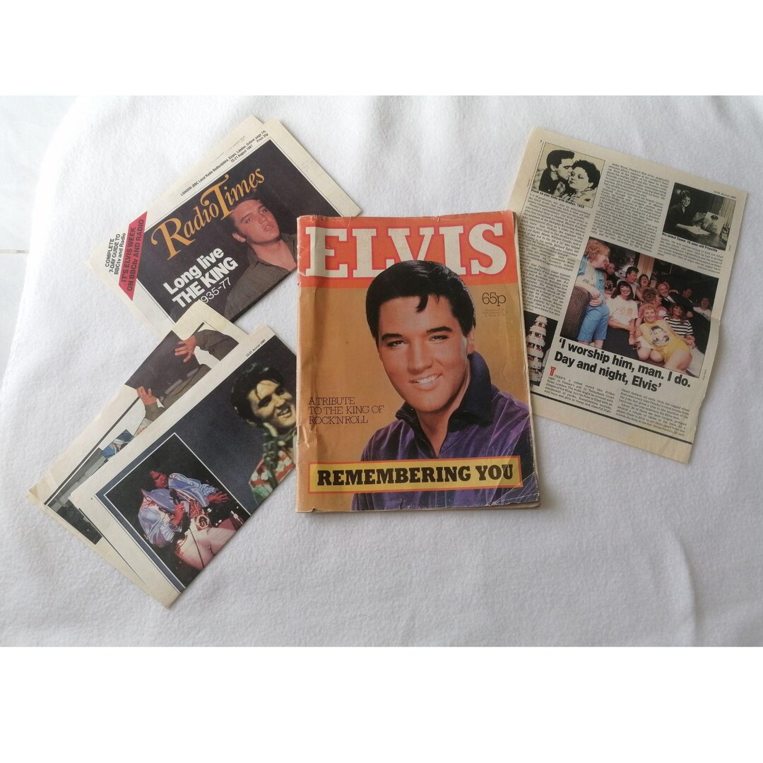 Vintage 1977 Elvis Presley Tribute Magazine - Etsy
