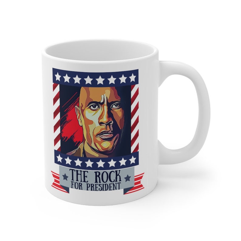 The Rock For President Dwayne Johnson Fan Gift Coffee Mug - Etsy.de