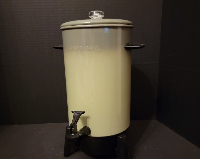 Vintage Mirro-matic Electric Percolator Coffee Maker Pot 22 Cups M-9293 ...