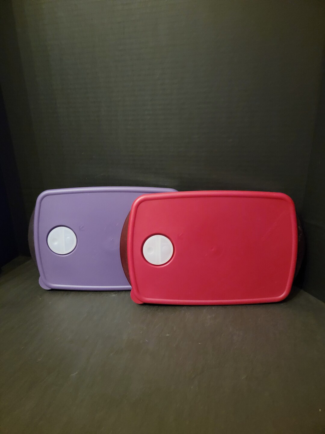 Vintage Tupperware Rock N Serve Vented Seal Rectangle Container 6 Cups ...