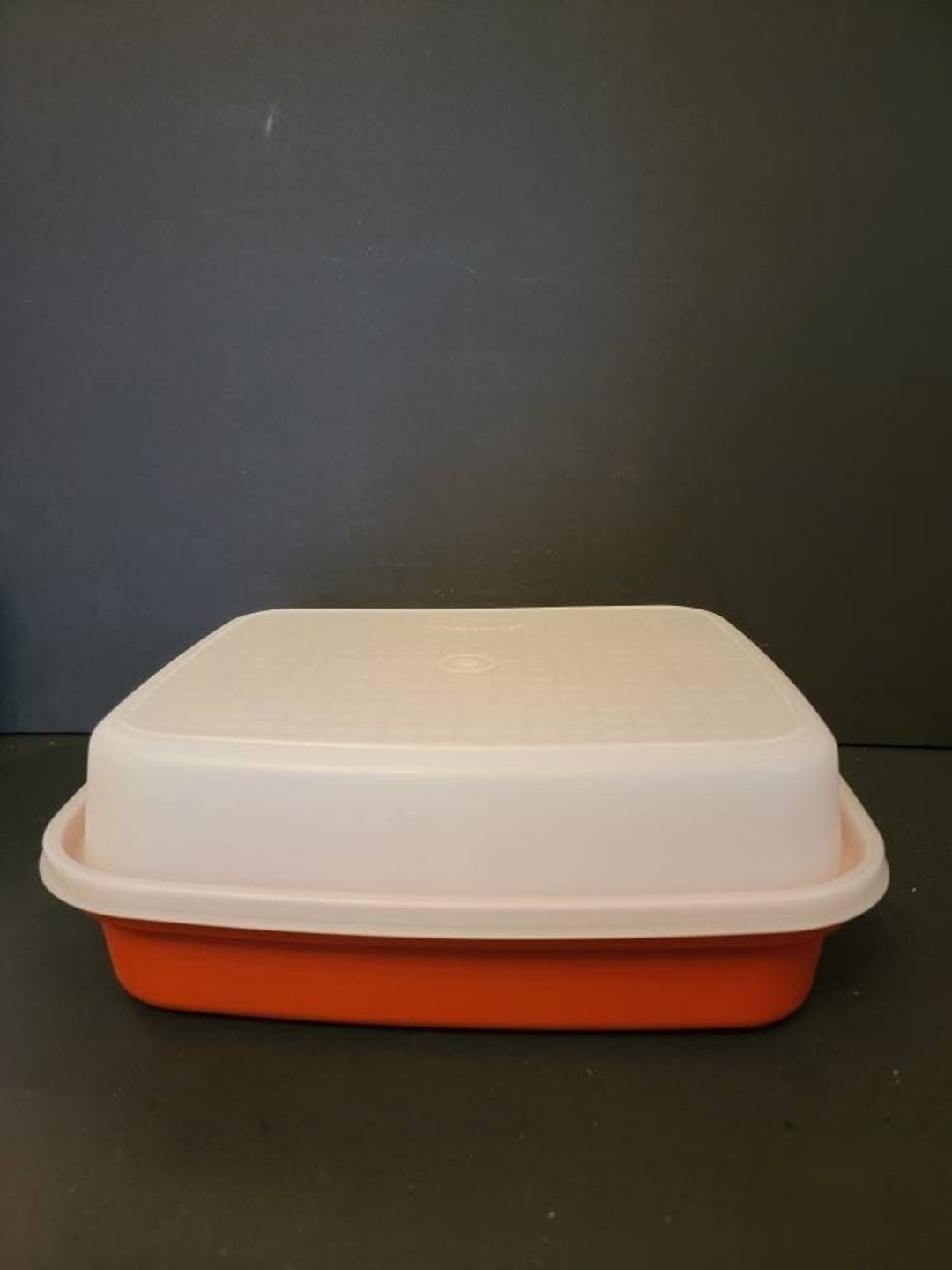 Vintage TUPPERWARE Papricka Red Season Serve Meat Marinator Bottom Grid ...