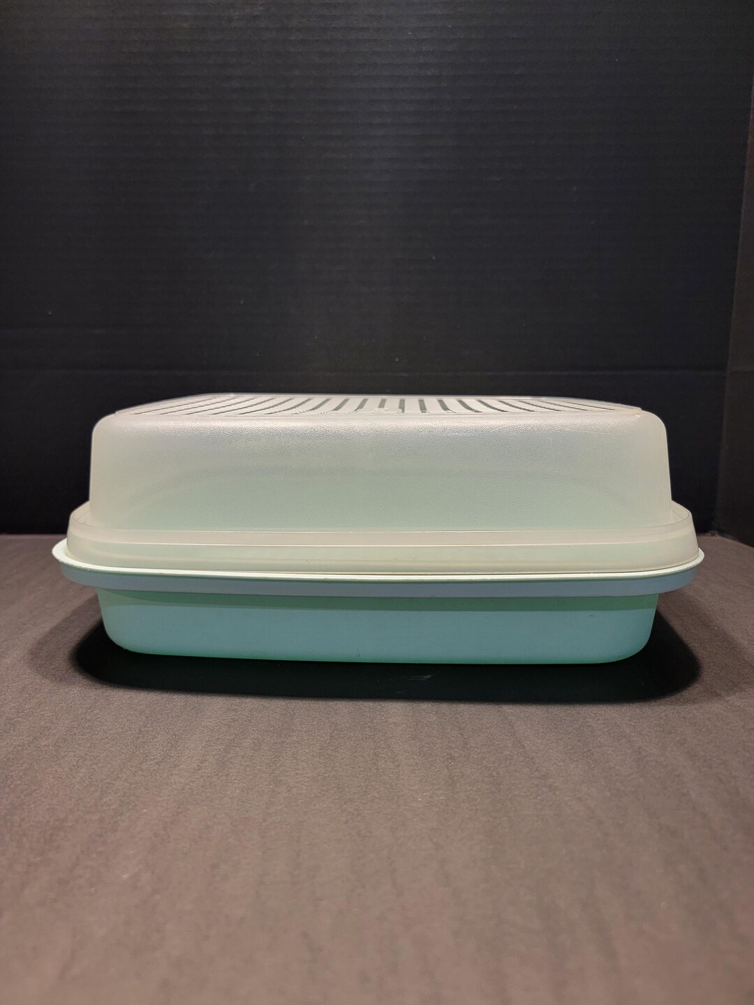 Vintage TUPPERWARE Season N Serve Mint Green Meat Marinator Bottom and ...