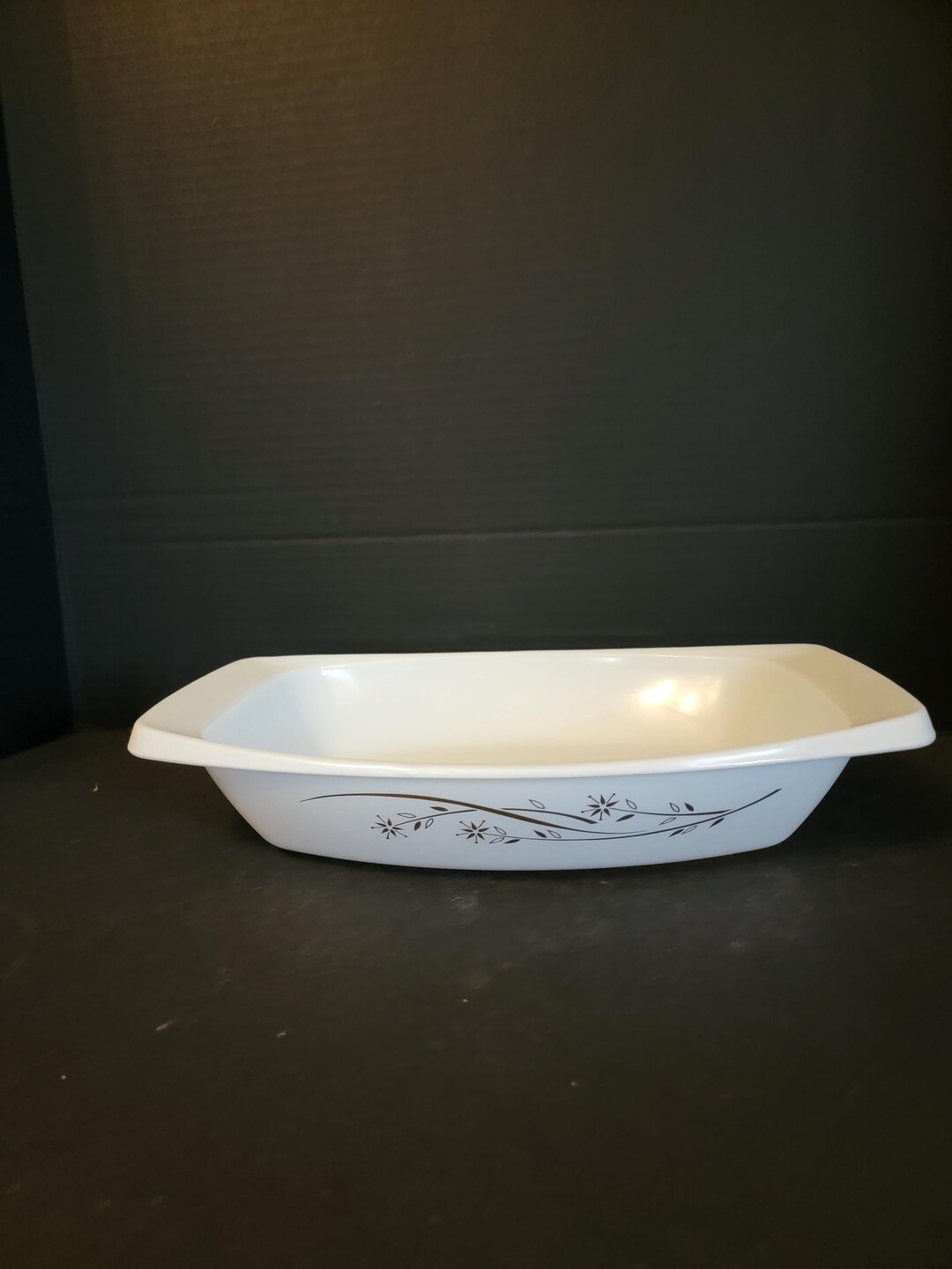 Vintage PYREX Large Oval Golden Honeysuckle 2.5 QT Casserole Dish #055 ...