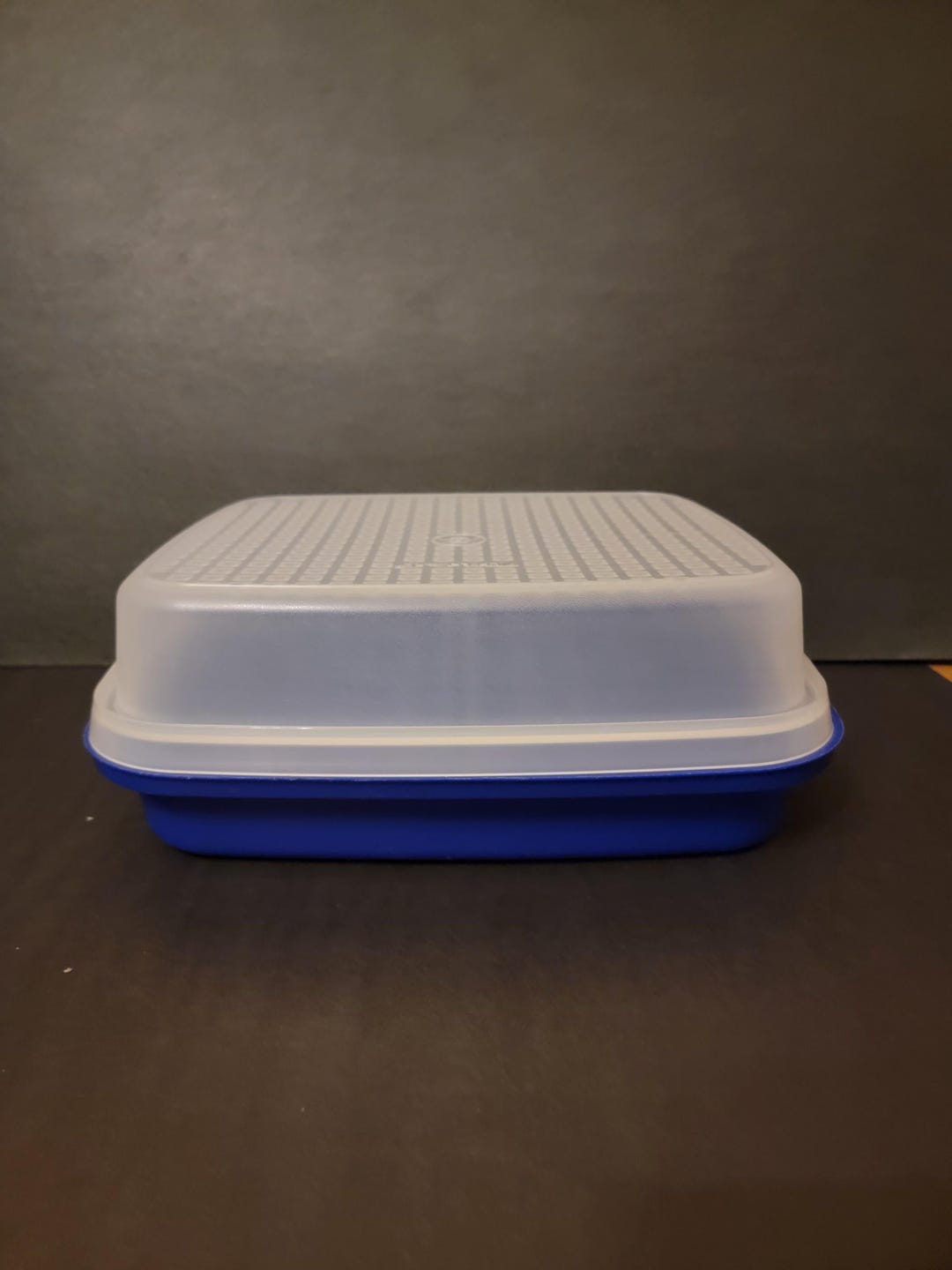 Vintage TUPPERWARE Blue Season Serve Meat Marinator Bottom Grid ...
