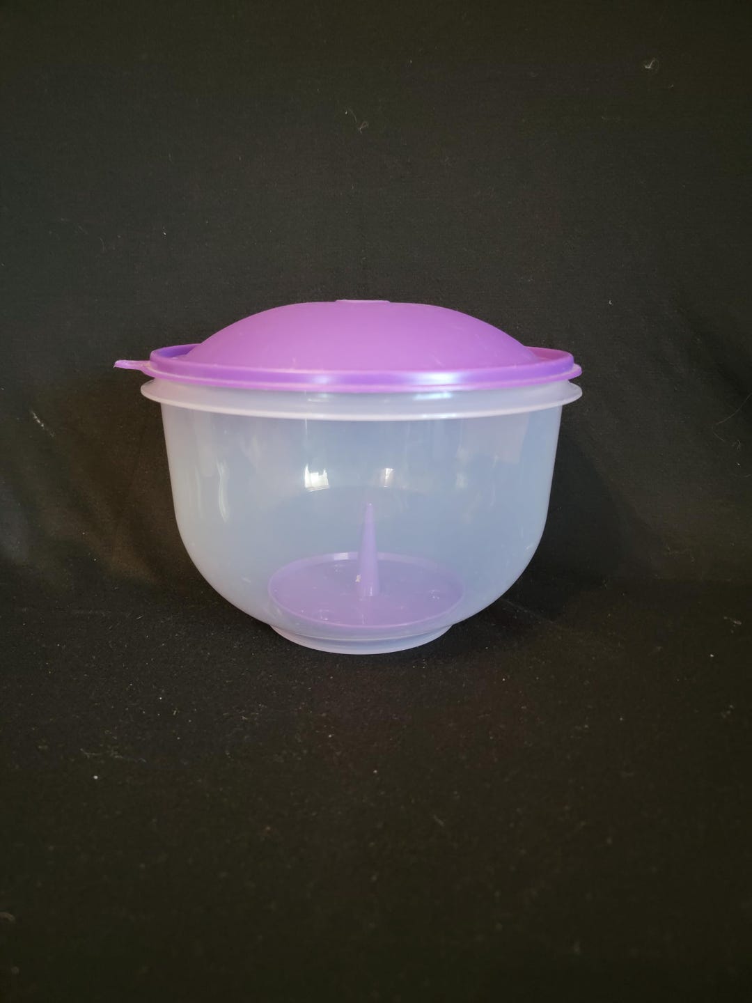 Vintage Tupperware Lettuce Keeper Crisp It #1424 Clear Salad Bowl ...