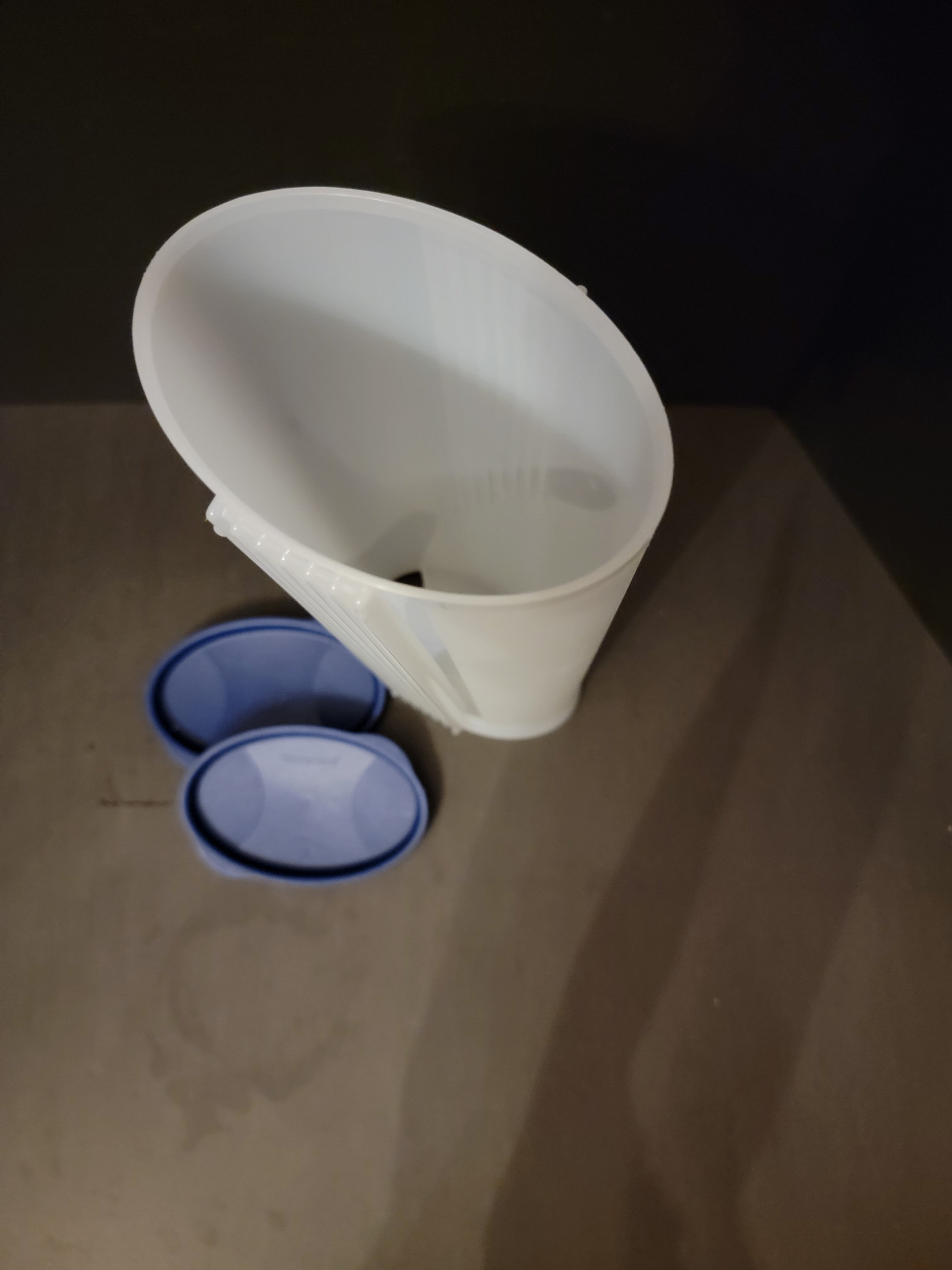 Vintage Tupperware Spaghetti Storage Container Portion Holes - Etsy