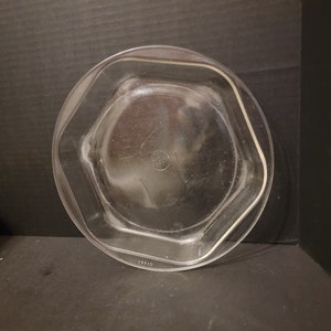 Vintage Pyrex Hexagon Glass Pie Plate Pan Baking Dish 1203 Logo 6 Sided ...