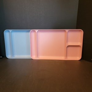 Vintage Tupperware Divided Meal Food Lunch Tray 1535 TV Bed 15x9 Pink ...