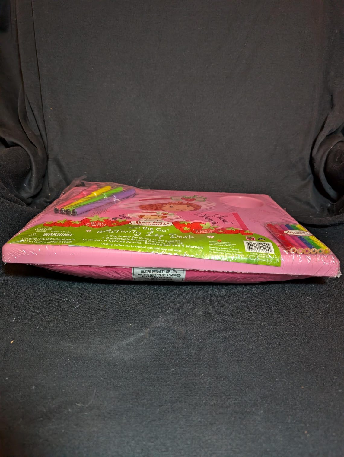 Vintage Strawberry Shortcake "on the Go" Activity Lap Desk Home Car Cup ...