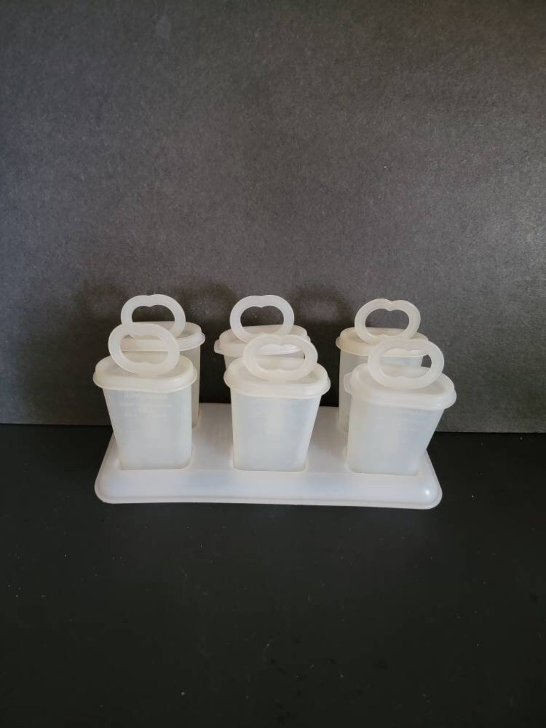 Vintage Tupperware Ice Tups Popsicle Maker Mold W Tray Holds 4 Oz 4.5 ...