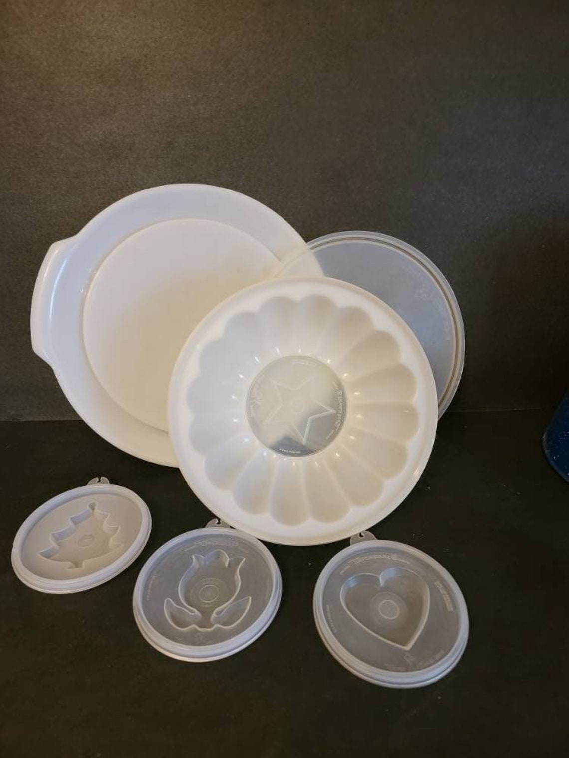 Vintage Tupperware Jel-n-serve Gelatin Mold 4 Insets Heart | Etsy