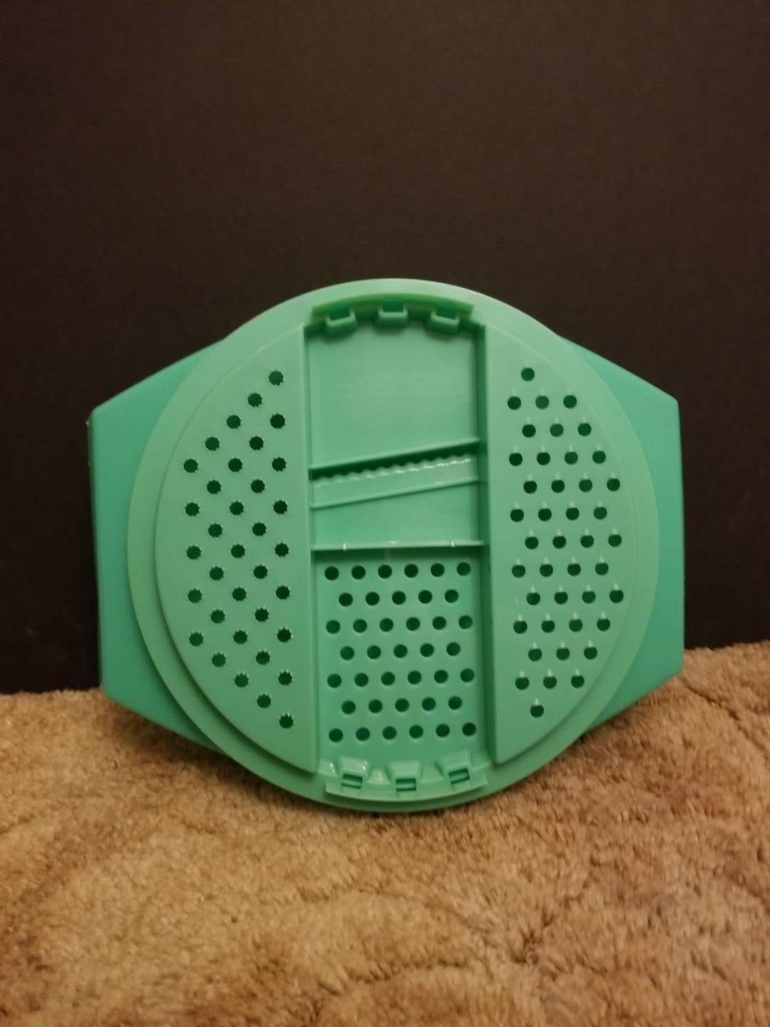Vintage Tupperware 786-4 Jadite Cheese Grater Slicer Shredder Retro MCM ...