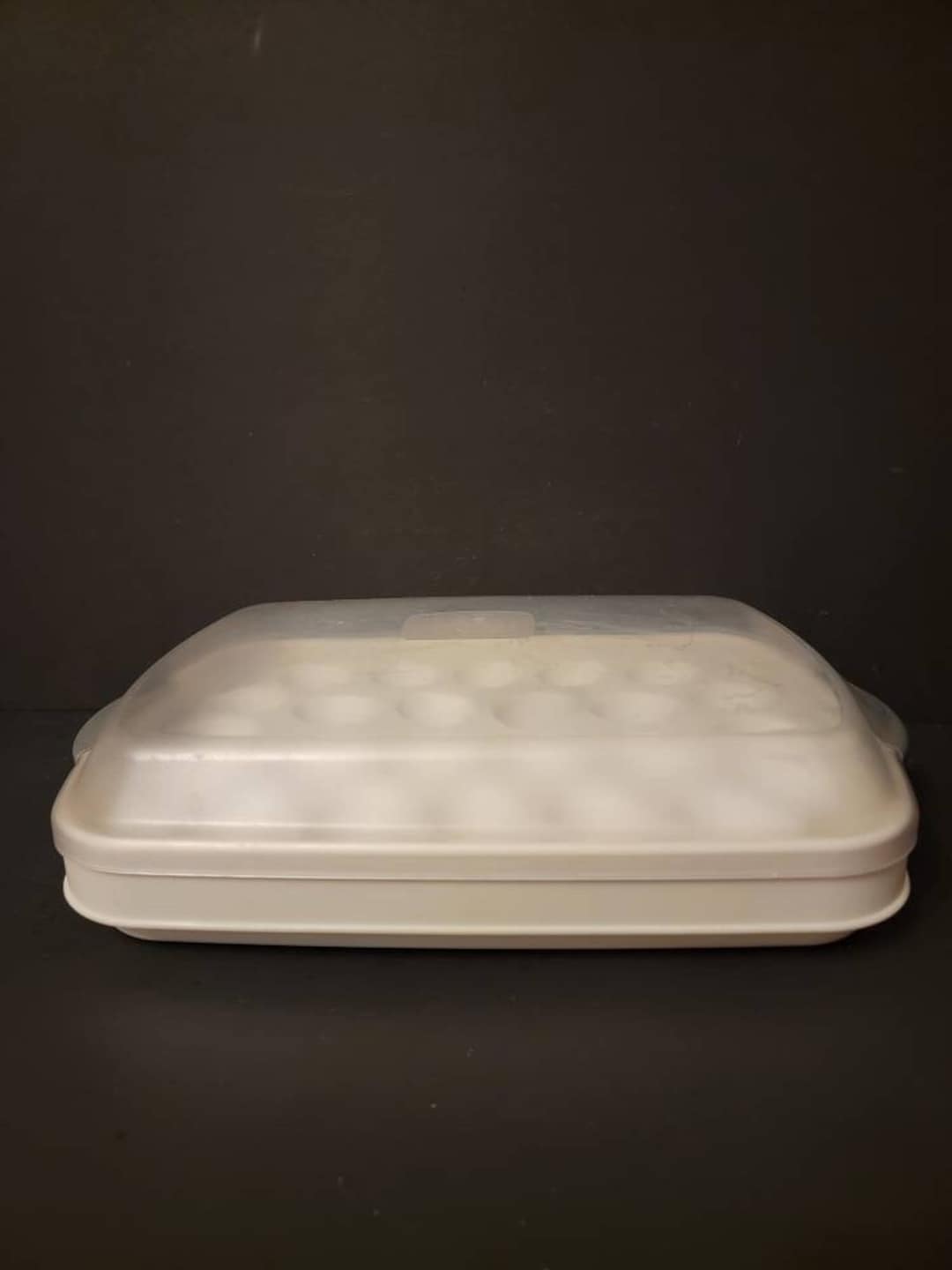 Vintage Pampered Chef Deviled Egg Veggie Tray Chillzone Rectangular ...